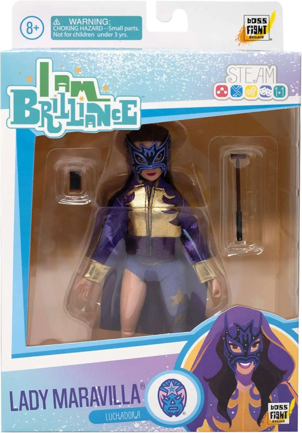 I am Brilliance Luchadoras Lady Maravilla 6 Action Figure Doll Boss ...