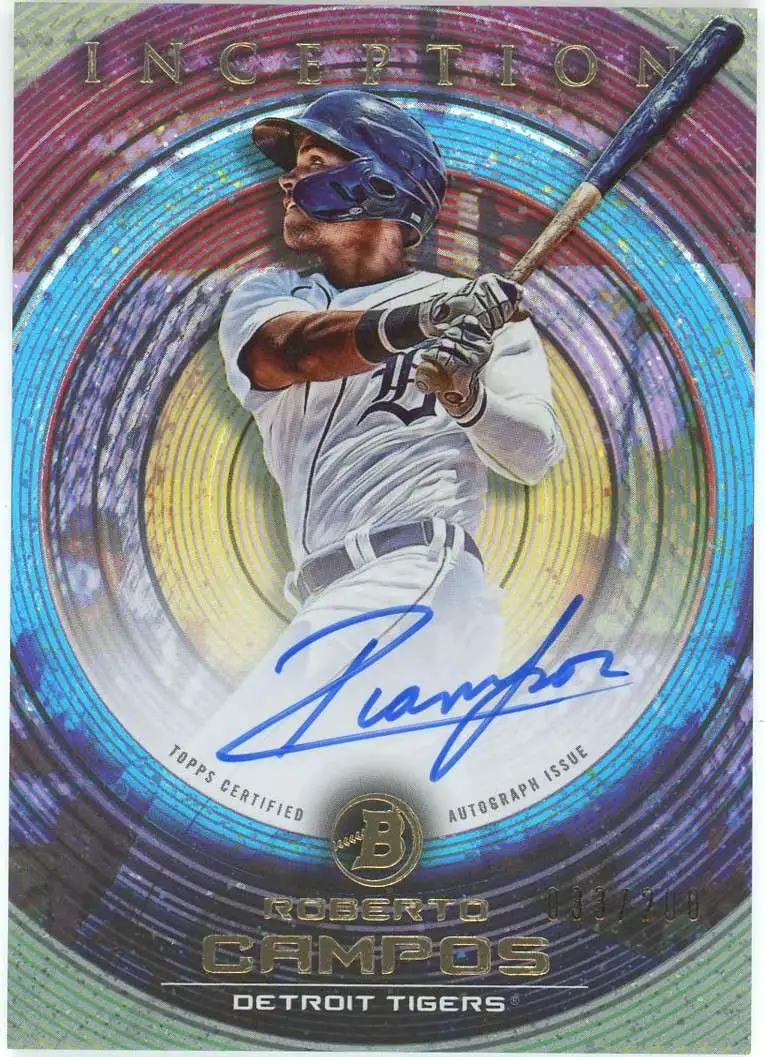 MLB 2022 Bowman Inception Roberto Campos 33200 Autographed Single Card ...