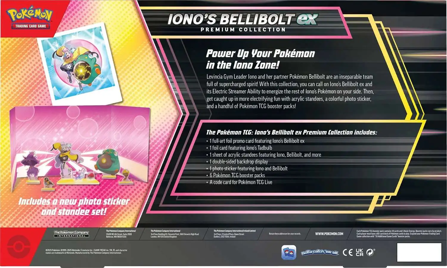 Pokemon Scarlet Violet Ionos Bellibolt ex Premium Collection 6 Booster ...
