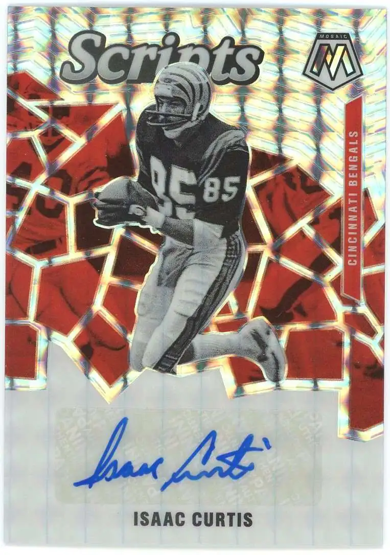NFL 2020 Panini Mosaic Single Card Silver Mosaic Isaac Curtis S56 Scripts, Auto - ToyWiz