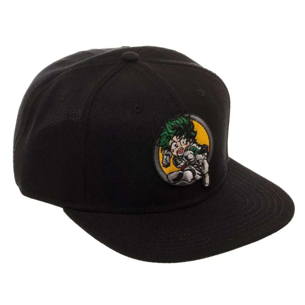 My Hero Academia Izuku Midoriya Snapback Cap Black Bioworld - ToyWiz