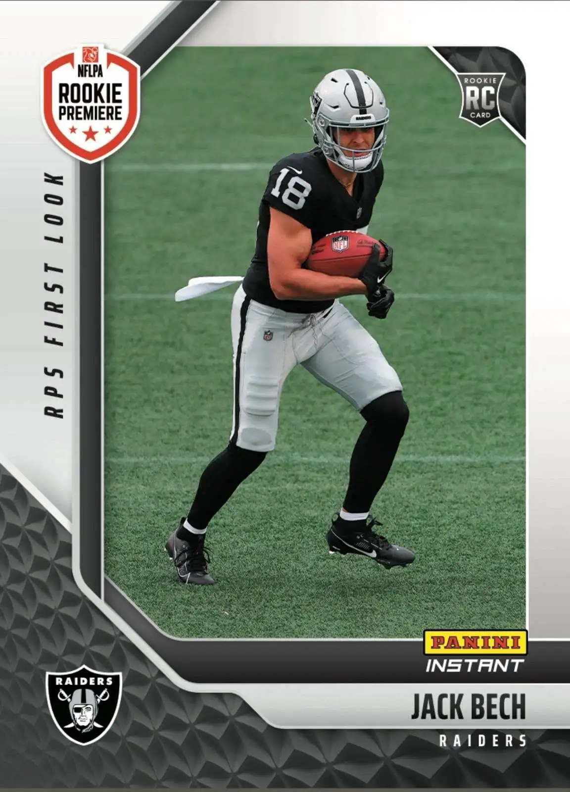NFL 2025 Instant RPS First Look Football Single Card Jack Bech RPSFL-10 ...