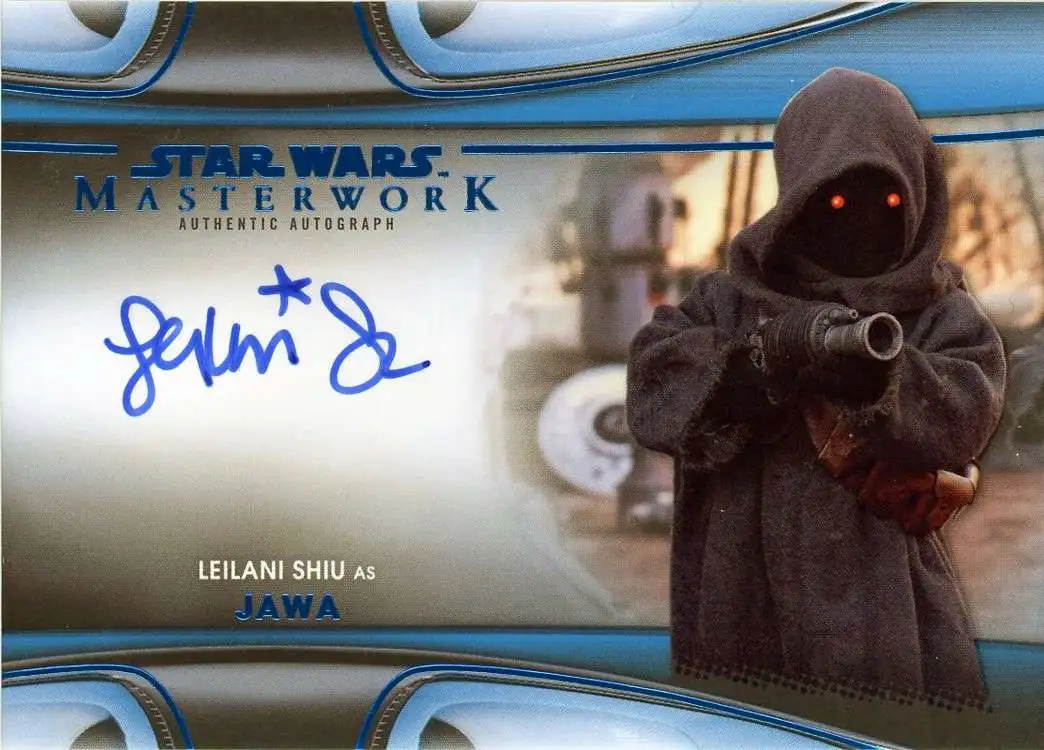 Star Wars 2021 Masterwork Leilani Shiu as Jawa 1899 Autographed Single Card MWA-LS - ToyWiz
