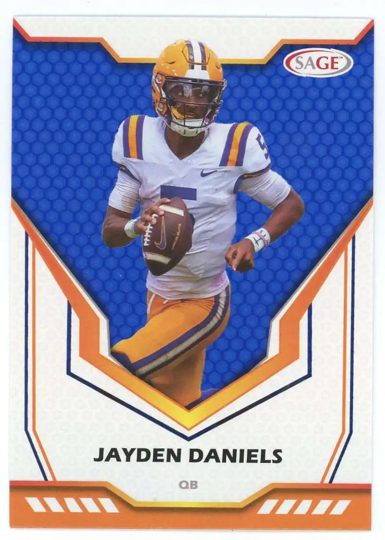 NFL Washington Commanders 2024 Low Series Single Card Blue Jayden Daniels 16 Rookie - ToyWiz