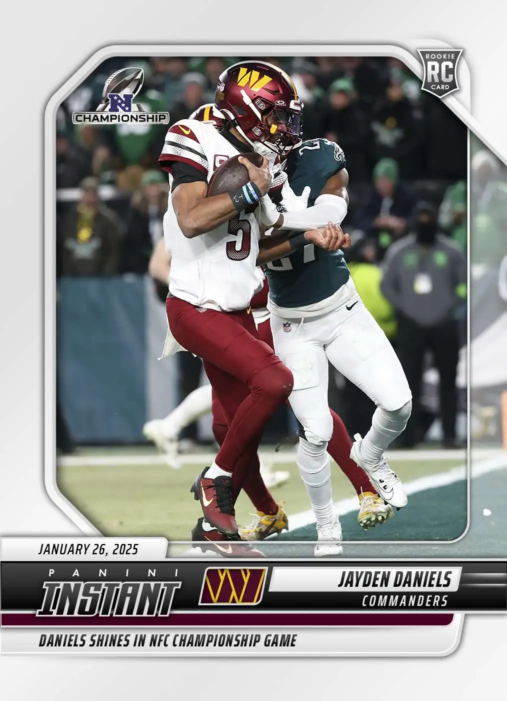 NFL Washington Commanders 2024 Panini Instant Football Single Card Jayden Daniels 274 Rookie ...