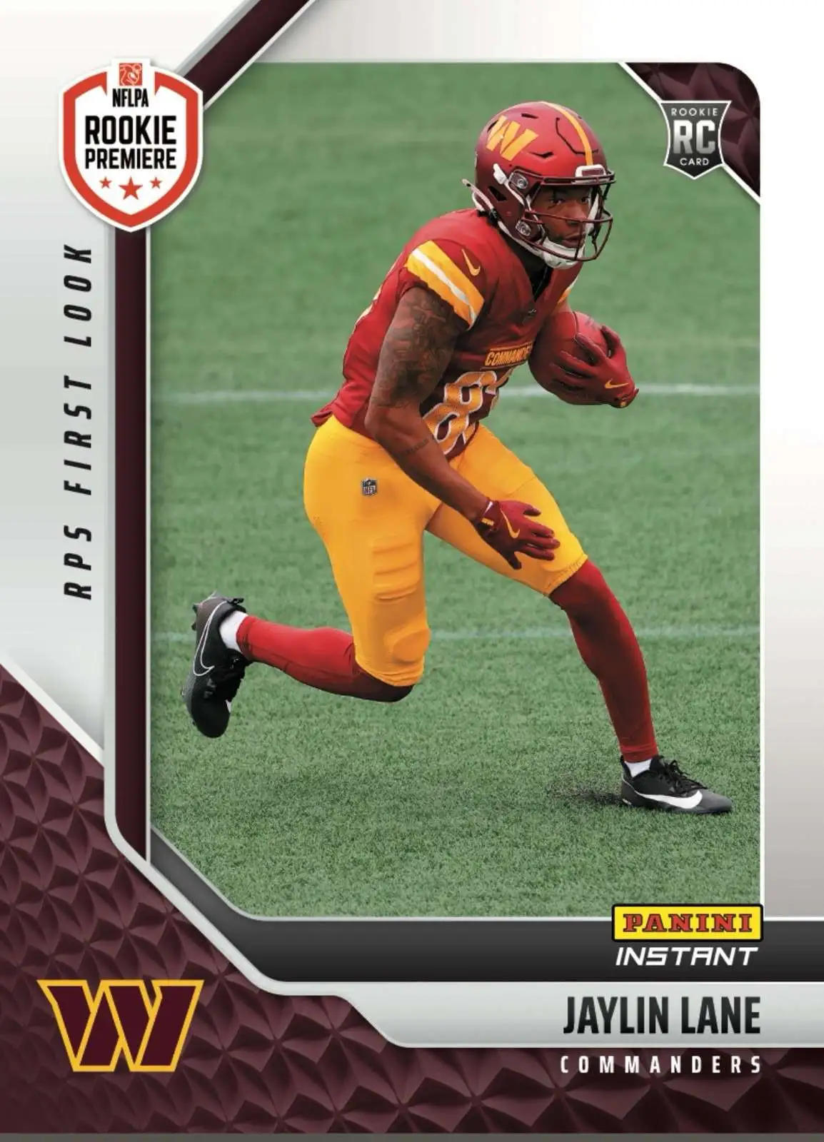 NFL 2025 Instant RPS First Look Football Single Card Jaylin Lane RPSFL ...