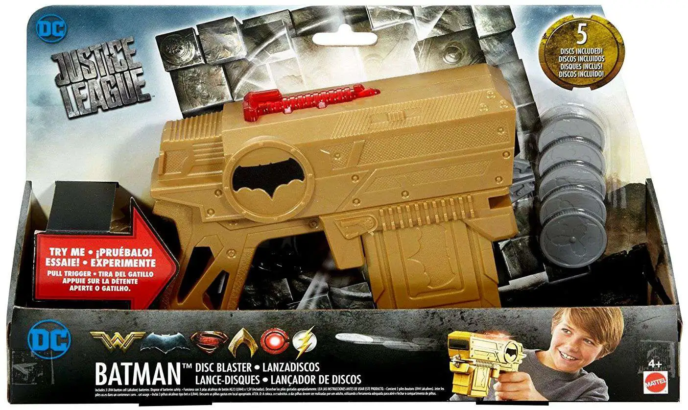 DC Justice League Movie Batman Disc Blaster Mattel - ToyWiz