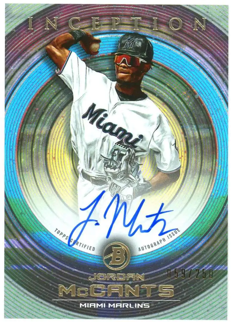 MLB 2022 Bowman Inception Jordan McCants 59250 Autographed Single Card ...