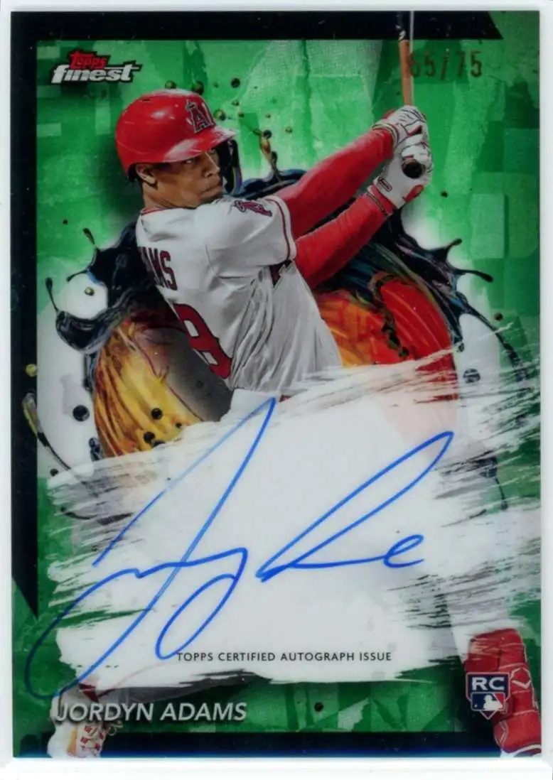 MLB 2024 Topps Finest Single Card Green Refractor 6575 Jordyn Adams FA ...