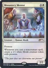 Magic The Gathering DCI Judge Promo Single Card Promo Monastery Mentor 5 Foil - ToyWiz