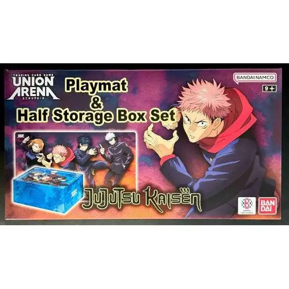 Union Arena TCG Jujutsu Kaisen Playmat Half Storage Box Set Bandai - ToyWiz