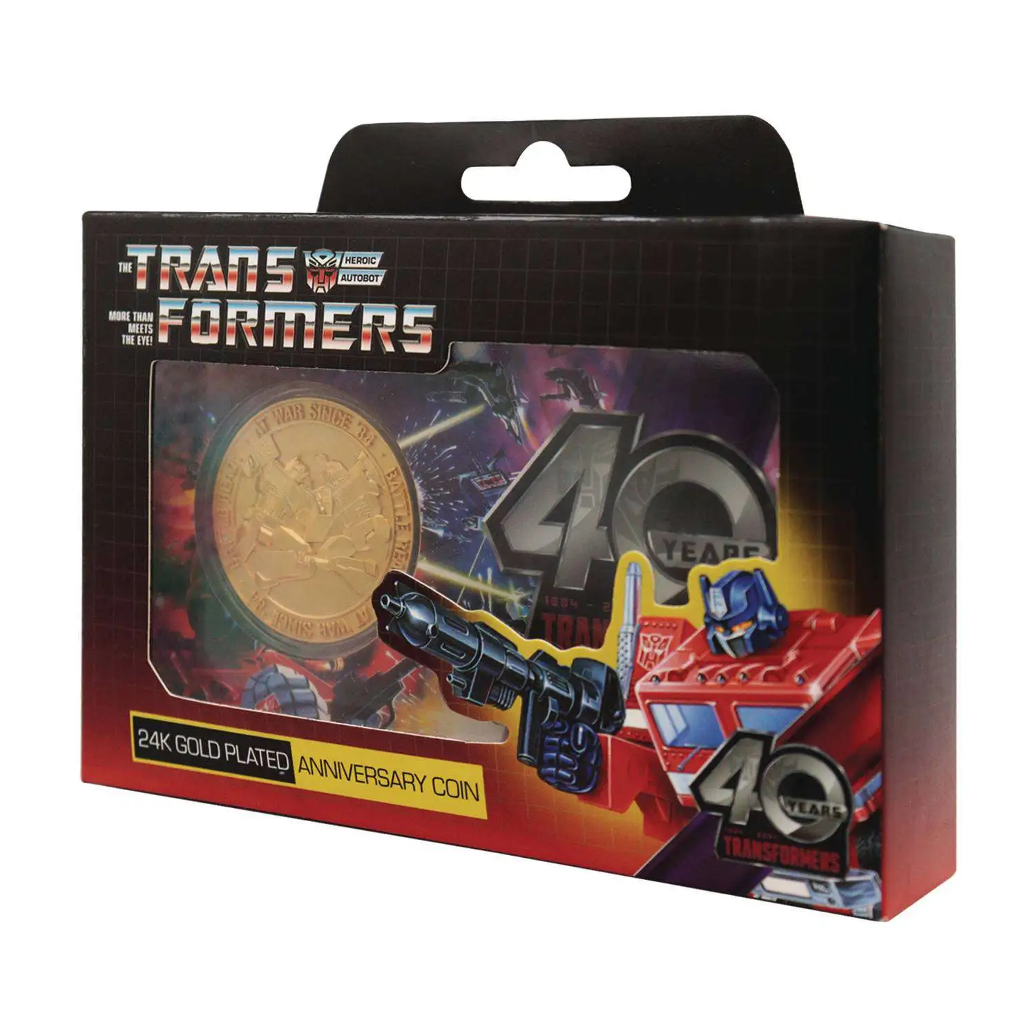 Transformers Transformers 24K Gold-Plated Coin 40th Anniversary Fanattik Collectibles - ToyWiz