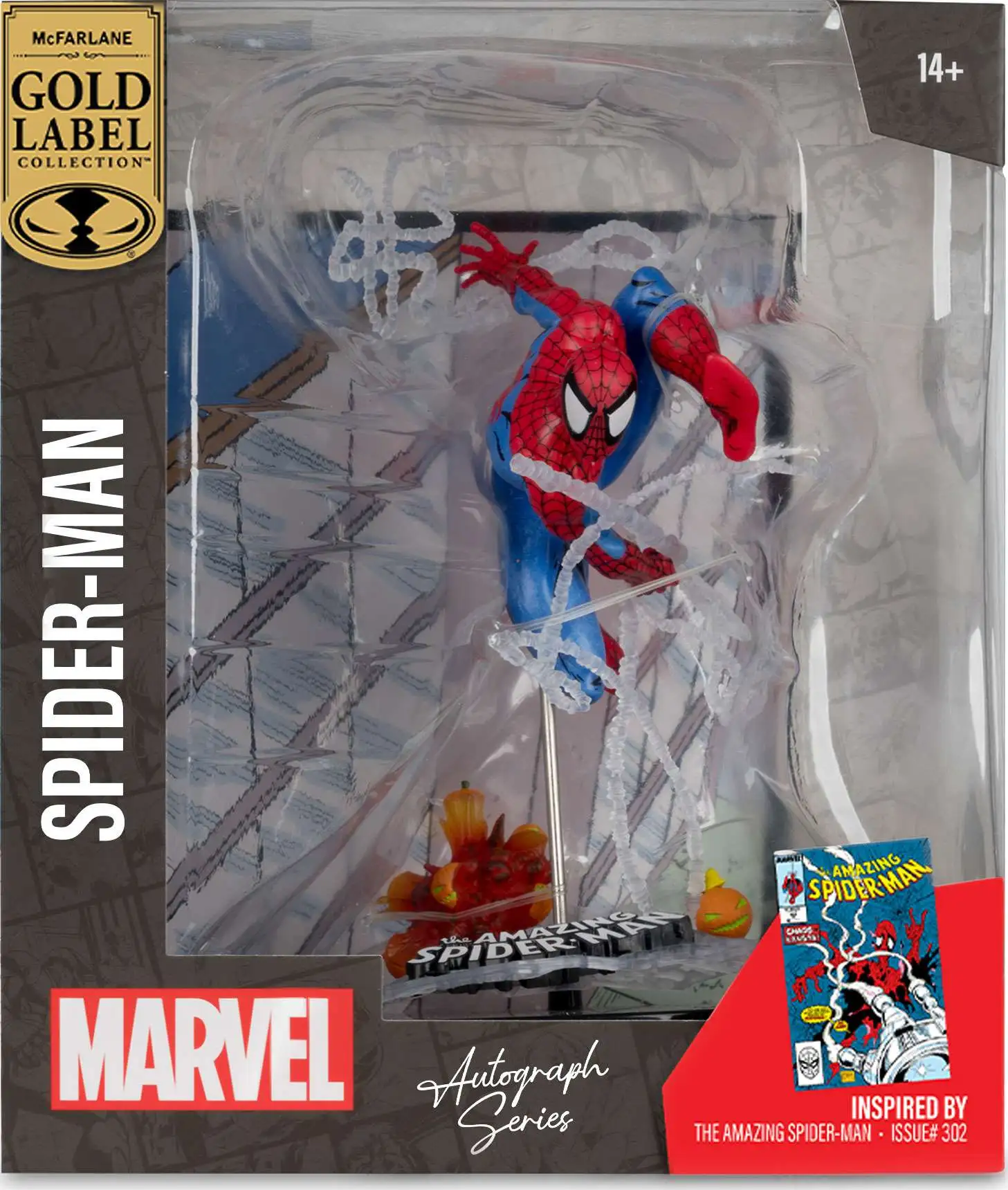 McFarlane Toys Marvel Gold Label Collection AUTOGRAPH Series Spider-Man ...