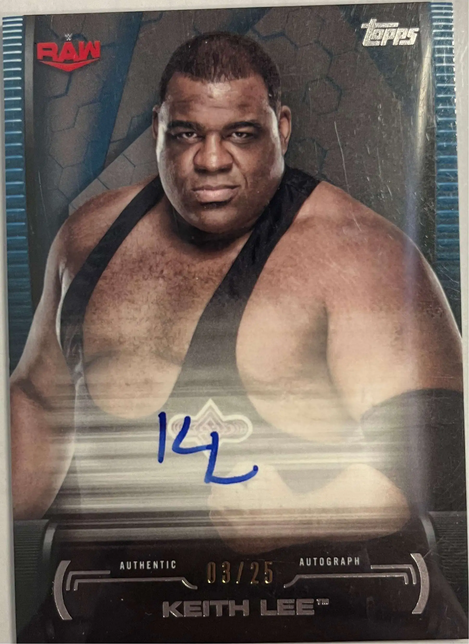 WWE 2021 Topps WWE Undisputed Keith Lee 325 Autographed Single Card A ...