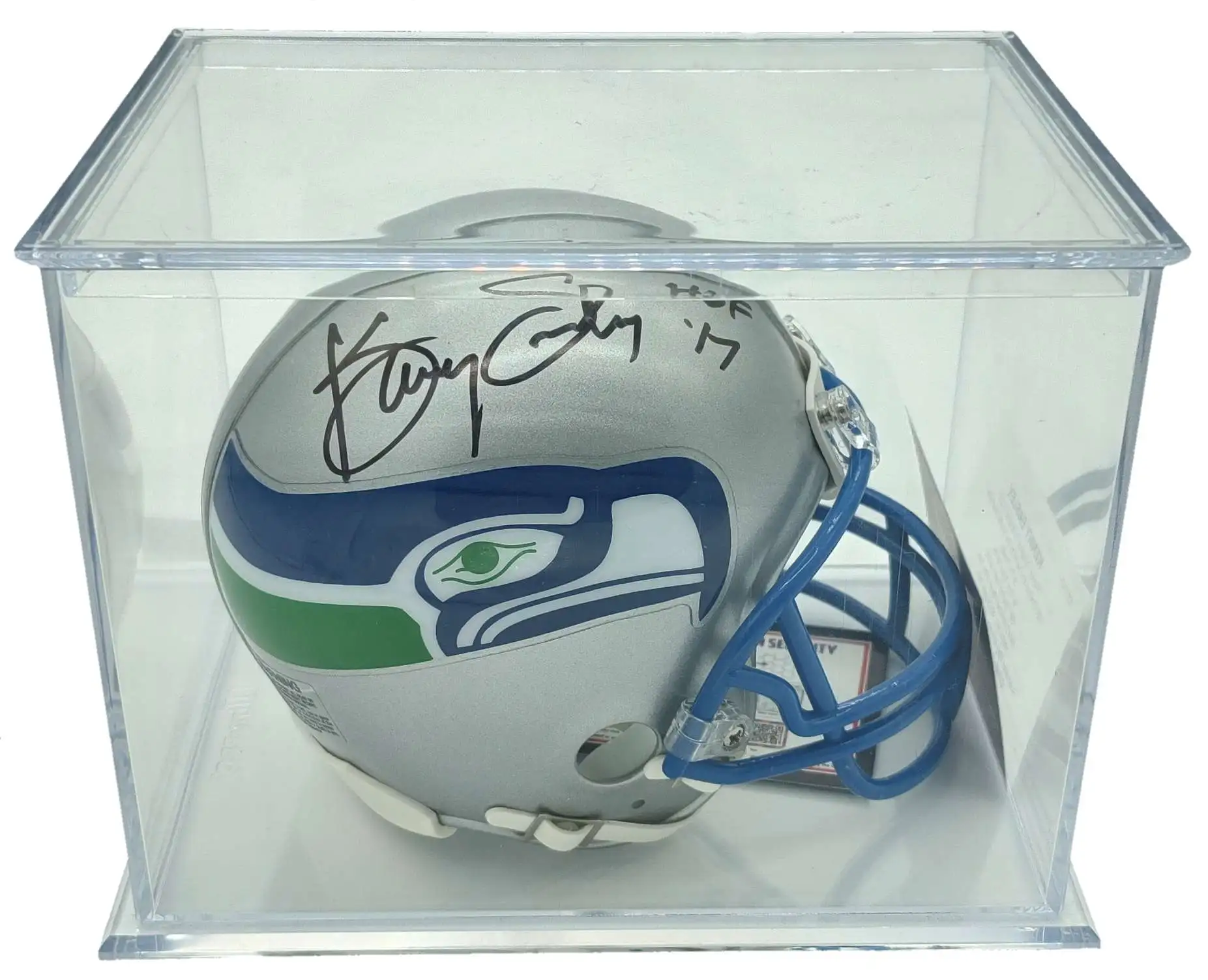 NFL Tristar Hidden Treasures Kenny Easley Autographed Mini Helmet - ToyWiz