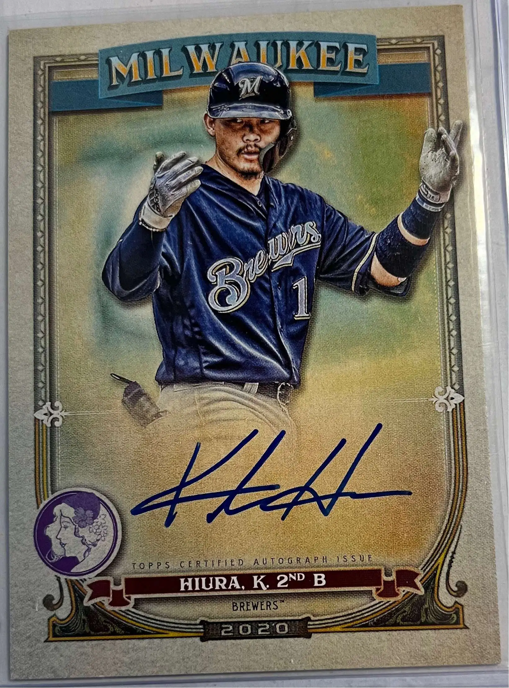 MLB 2020 Gypsy Queen Baseball Keston Hiura 1699 Autographed Trading ...