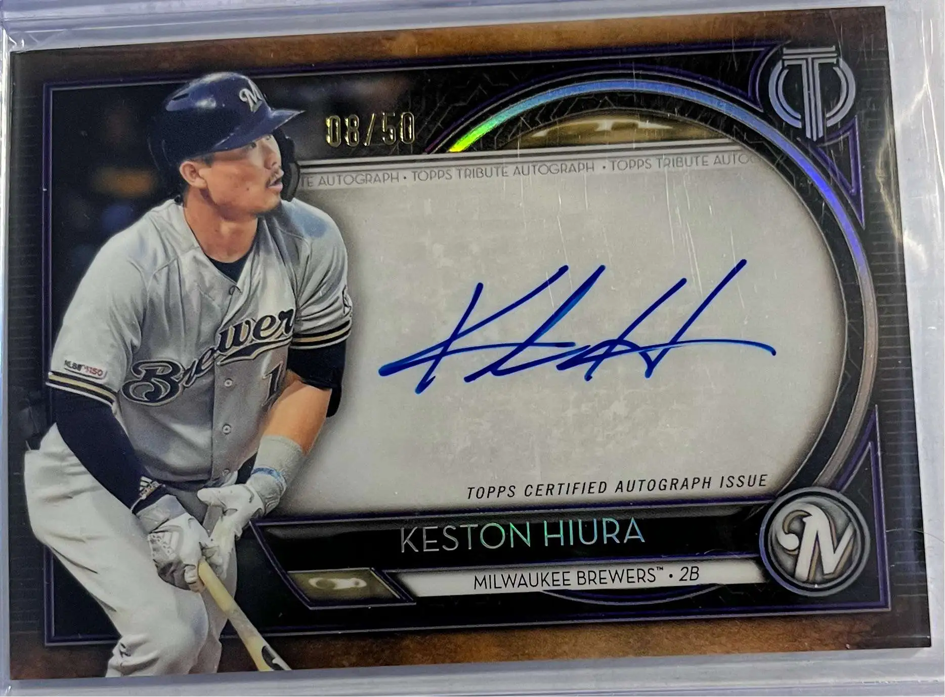MLB 2020 Topps Tribute Baseball Keston Hiura 850 Autographed Trading ...