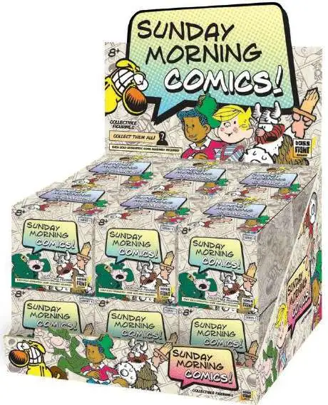 Sunday Morning Comics Series 1 2 Mystery Mini PVC Figure Box 12 Packs ...