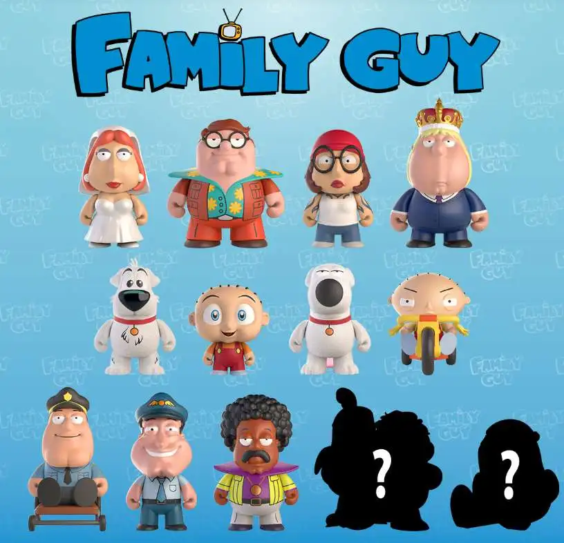 Family Guy Mini Figure Freakin Sweet 3 Mystery Box 24 Packs Kidrobot ...