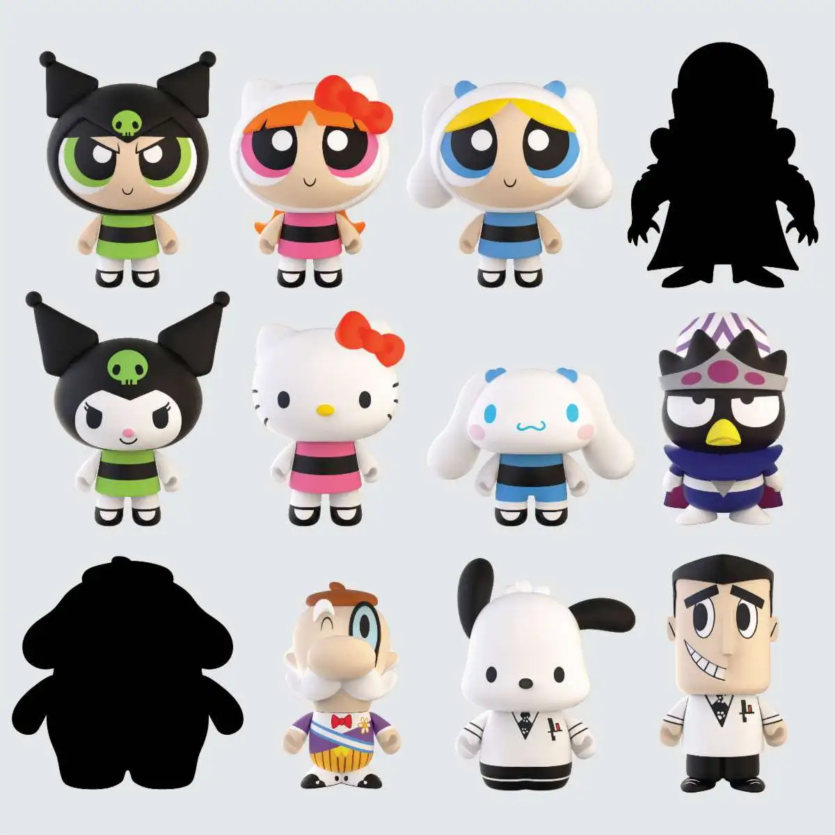 Hello Kitty Friends x Powerpuff Girls Vinyl Art Mini Figure 3 Mystery ...