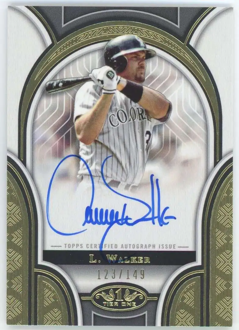 MLB Topps 2023 Tier One Baseball Single Card 123149 Larry Walker PPA-LWA Auto - ToyWiz