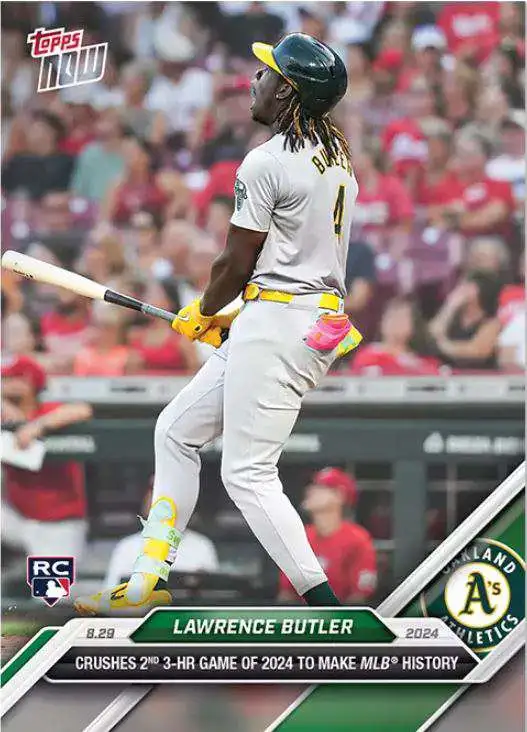 MLB 2024 NOW Baseball Single Card Lawrence Butler 611 Rookie - ToyWiz