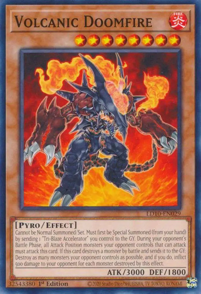 YuGiOh Trading Card Game Legendary Duelists Soulburning Volcano Single Card Common Volcanic ...