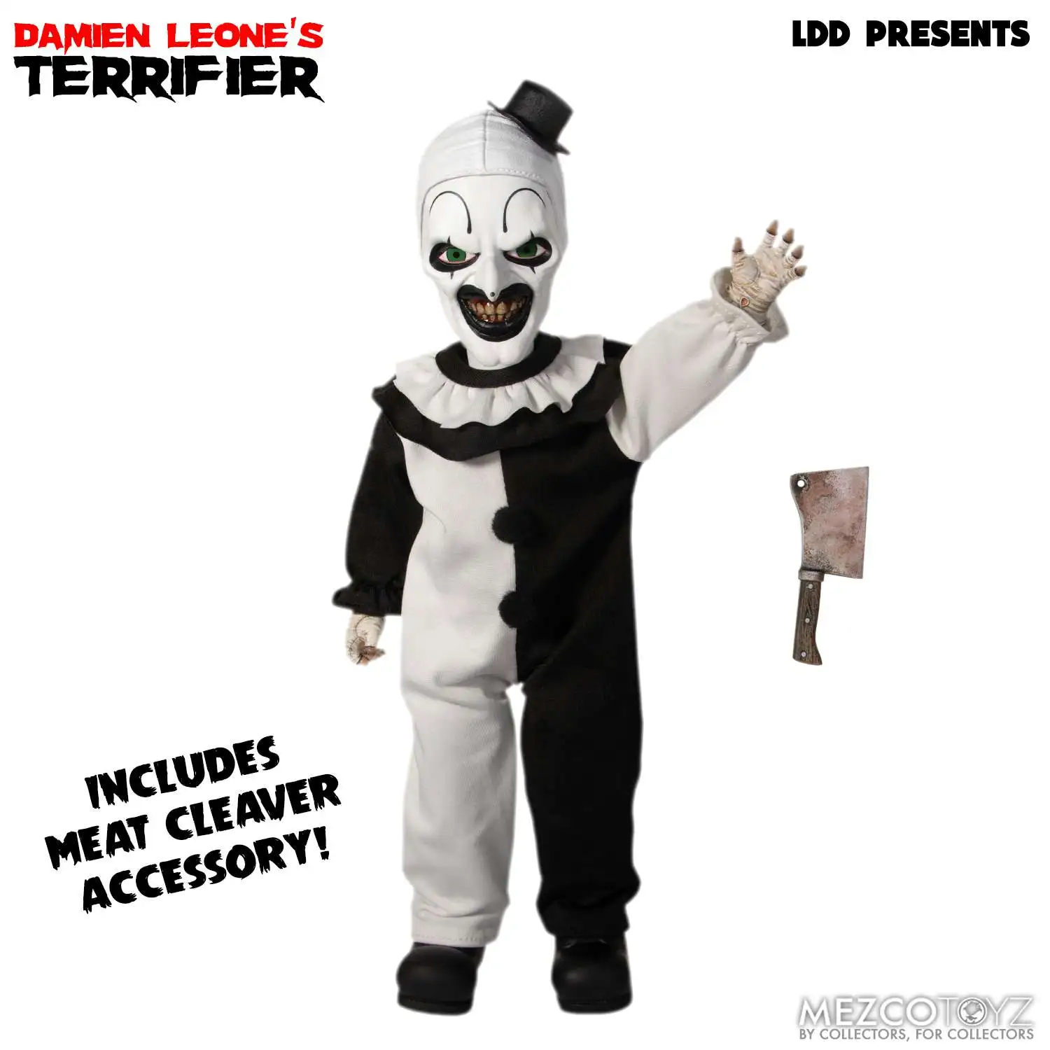 Living Dead Dolls Terrifier LDD Presents Art the Clown 10.5 Doll Mezco ...