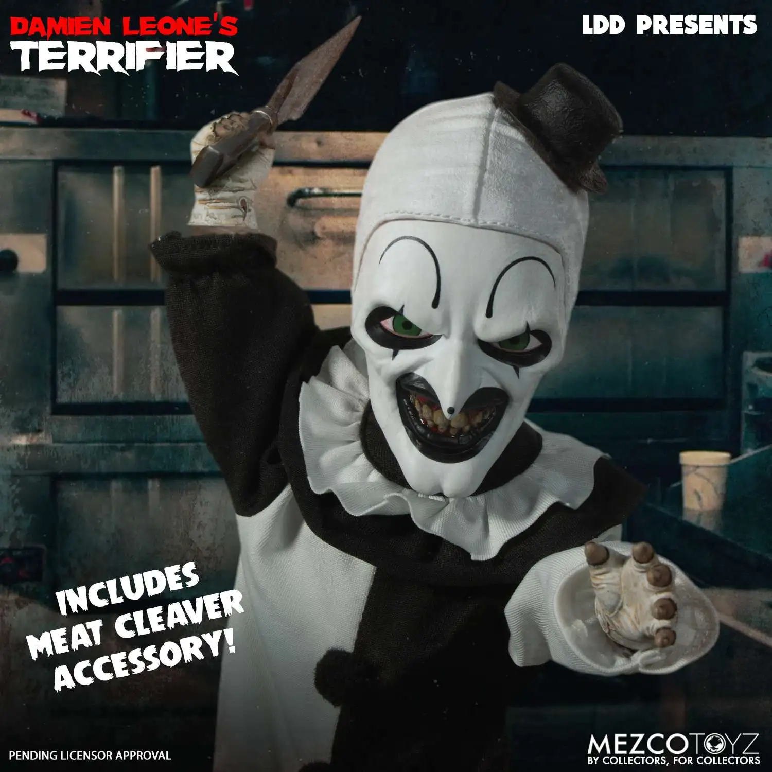Living Dead Dolls Terrifier LDD Presents Art the Clown 10.5 Doll Mezco ...