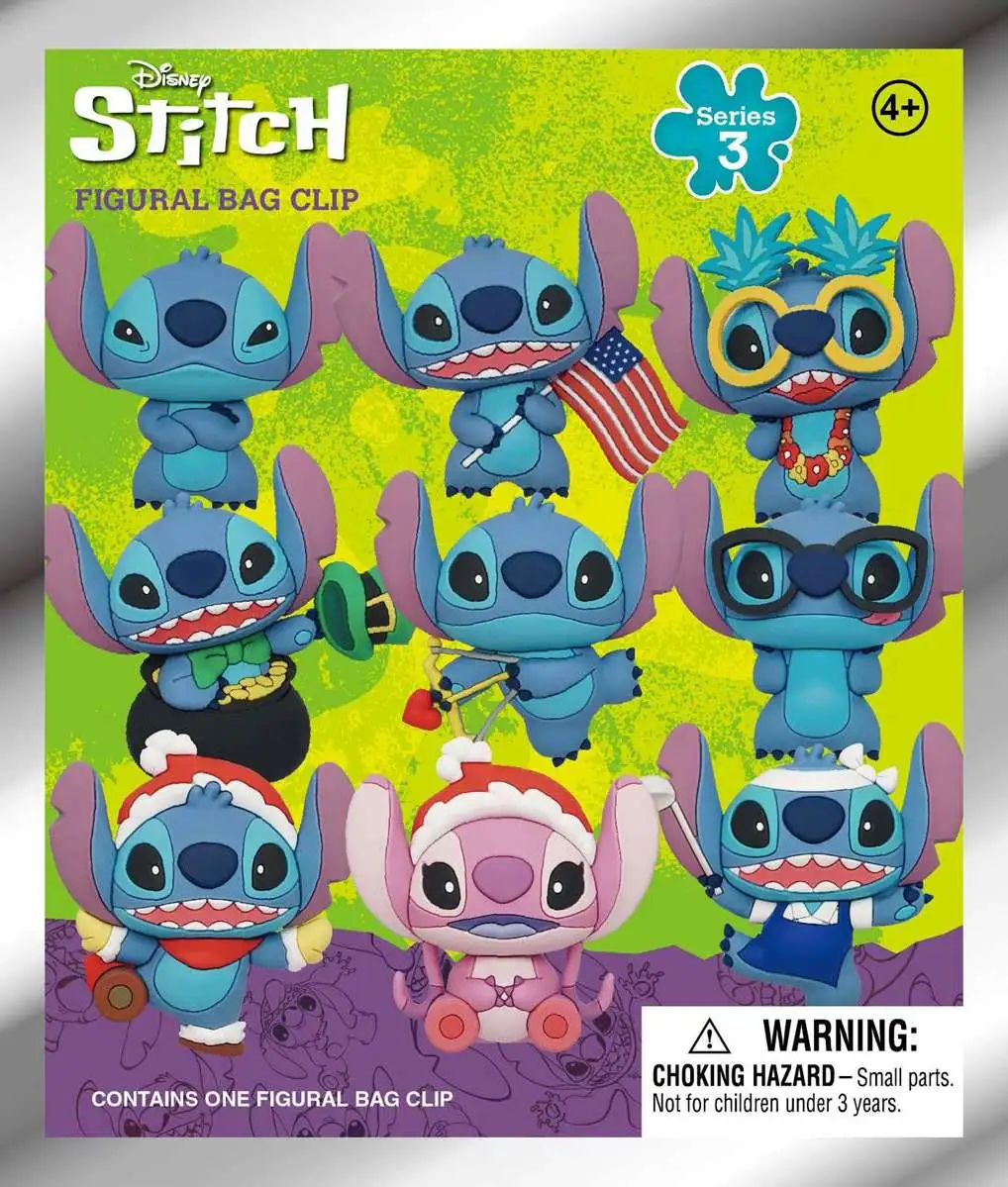 Disney 3D Figural Keyring Lilo Stitch Series 3 Mystery Box 24 Packs ...