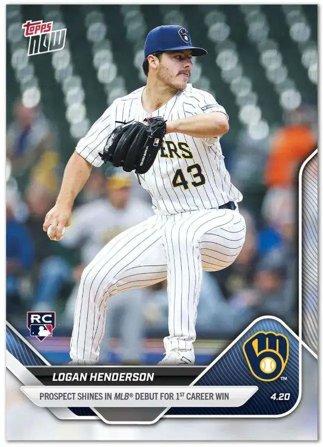 MLB Milwaukee Brewers 2025 Topps NOW Baseball Single Card Logan ...