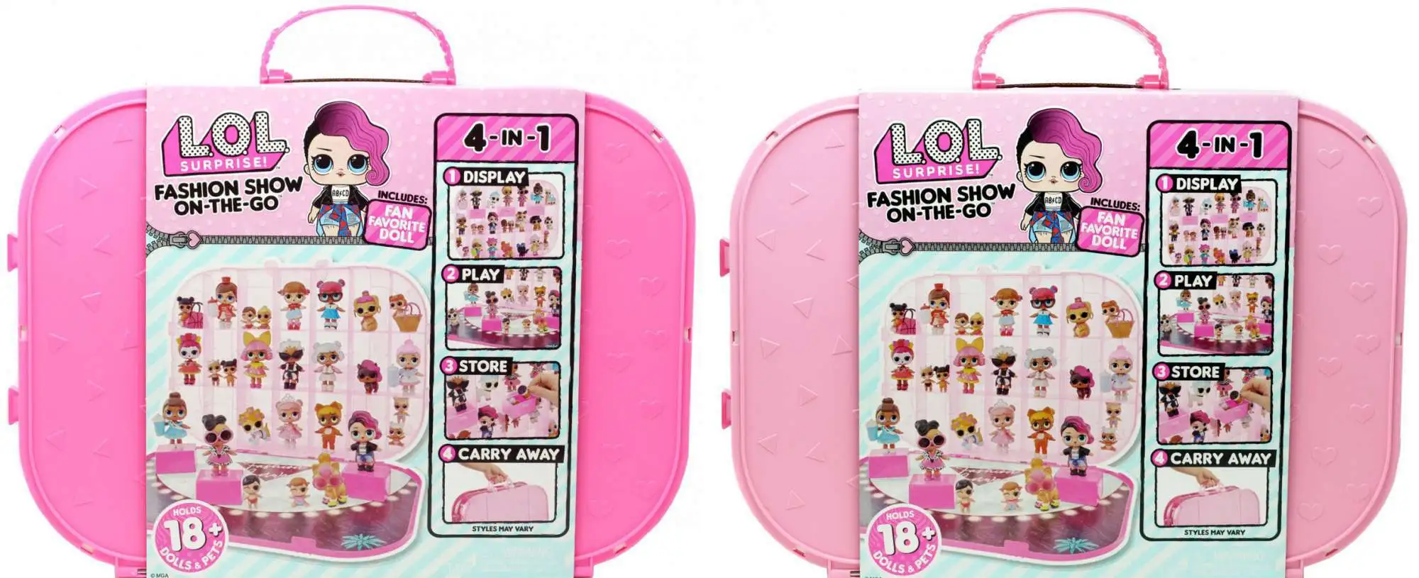 LOL Surprise Fashion Show On The Go HOT Pink Storage Carry Case ...