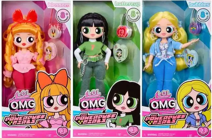 LOL Surprise Powerpuff Girls OMG Blossom, Bubbles Buttercup Set of 3 ...