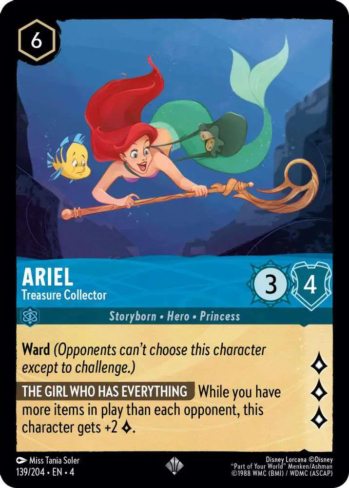 Disney Lorcana Trading Card Game Ursulas Return Single Card Super Rare ...