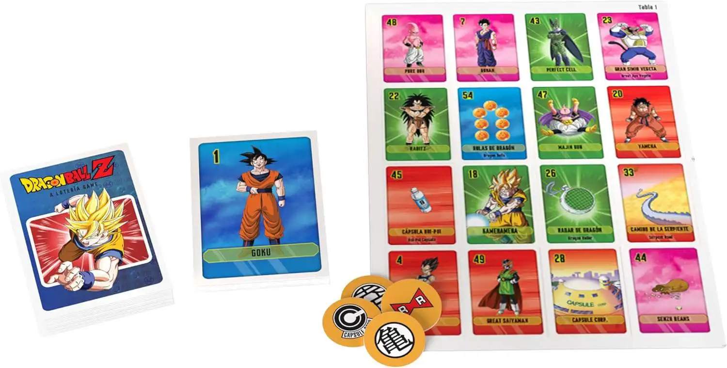 Dragon Ball Z Dragon Ball Z A Loteria Game Board Game USAopoly - ToyWiz