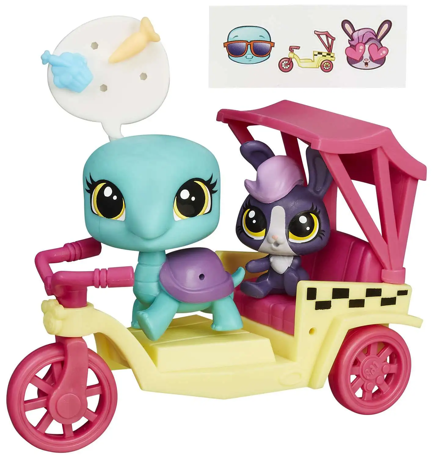 Littlest Pet Shop City Rides Toodles Tortuga Lolly Lapinfluff Vehicle ...