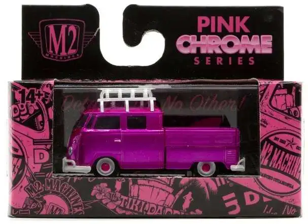 M2 Machines Pink Chrome Series 1959 VW Double Cab Truck USA Model 164 ...