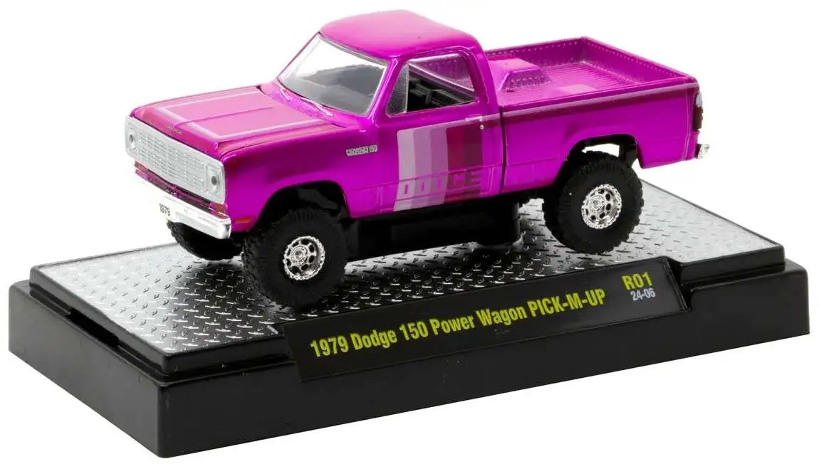 M2 Machines Pink Chrome Series 1979 Dodge 150 Power Wagon PICK-M-UP 164 ...