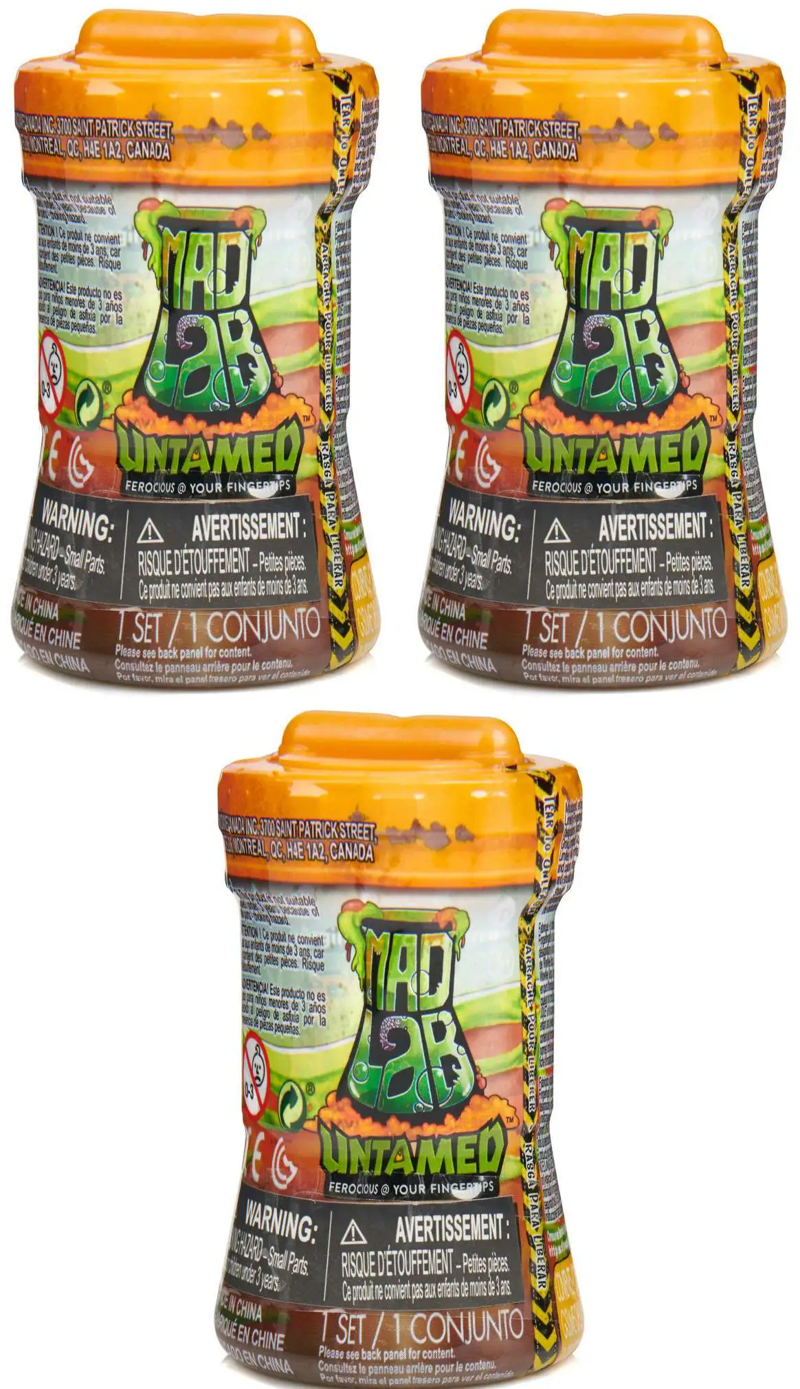 Mad Labs Untamed Minis Series 1 LOT of 3 Mystery Packs WowWee - ToyWiz