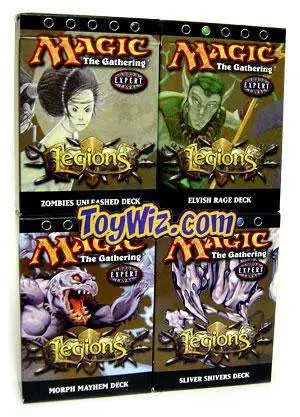 Magic The Gathering Legions Set of 4 Theme Decks Wizards of the Coast ...