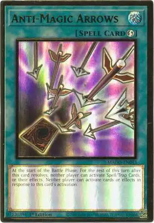 YuGiOh Maximum Gold Single Card Premium Gold Rare Anti-Magic Arrows ...