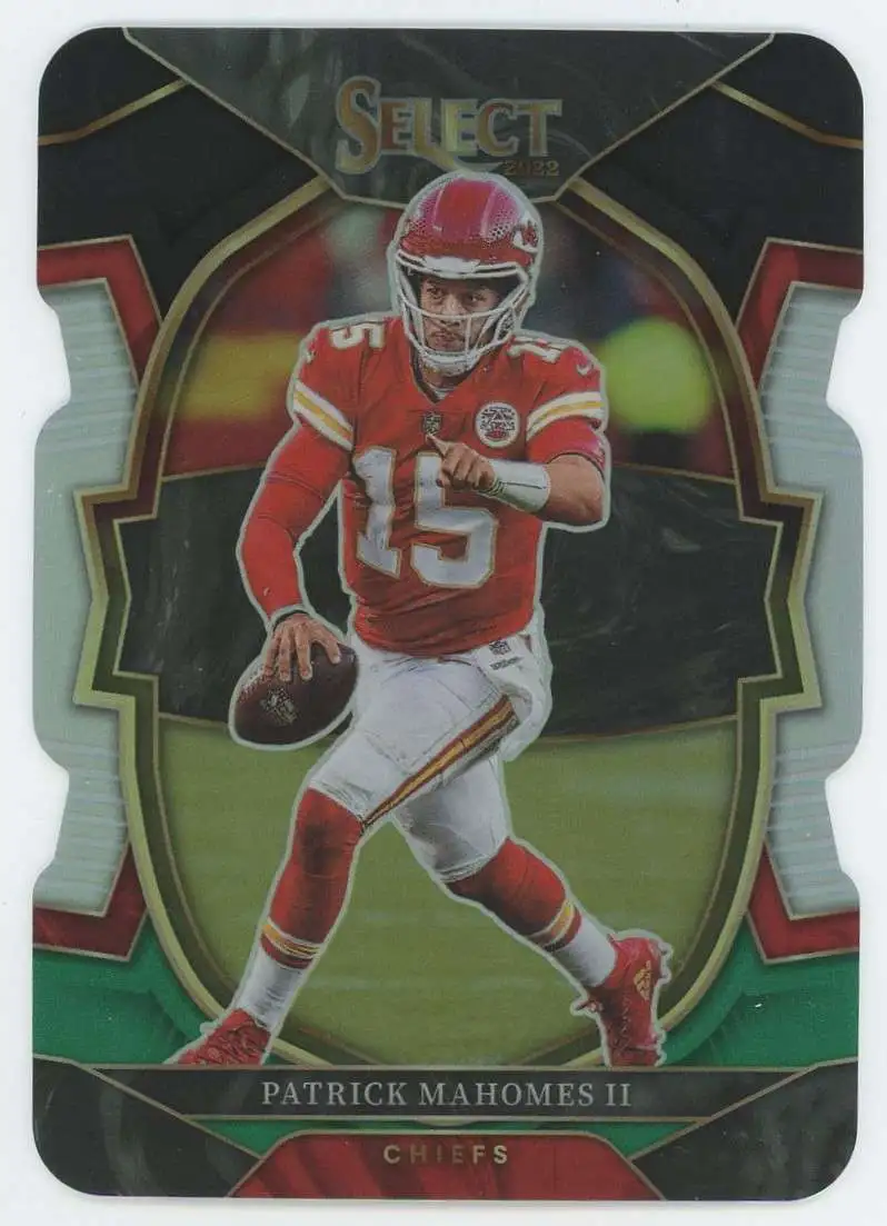 NFL 2022 Panini Select Single Card Black Green Die-Cut Patrick Mahomes ...