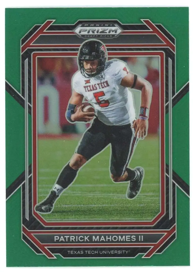 NFL 2023 Panini Prizm Draft Picks Single Card Green Patrick Mahomes II 81 - ToyWiz