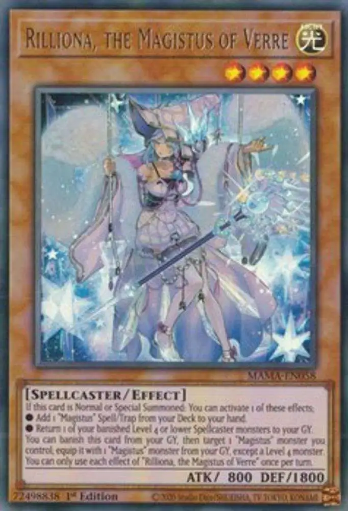 YuGiOh Magnificent Mavens Single Card Ultra Rare Rilliona, the Magistus of Verre MAMA-EN058 - ToyWiz