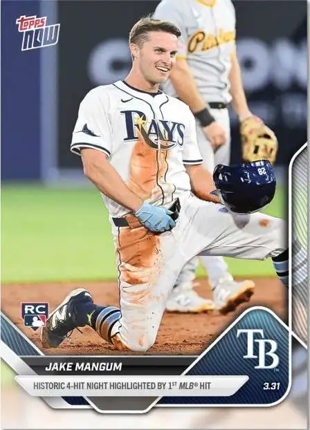 MLB Tampa Bay Rays 2025 NOW Baseball Single Card Jake Mangum 25 Rookie ...