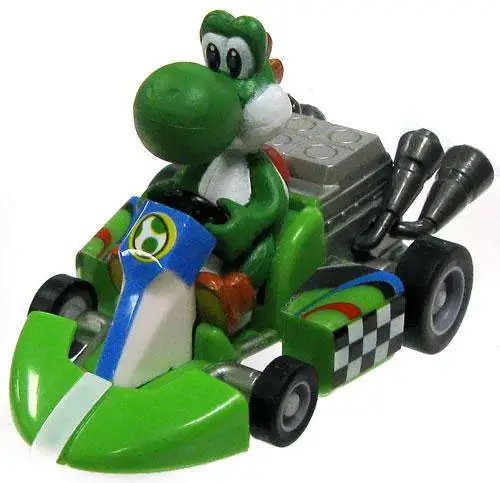 Super Mario Mario Kart Gacha Yoshi 1.5 Pull Back Racer Tomy - ToyWiz