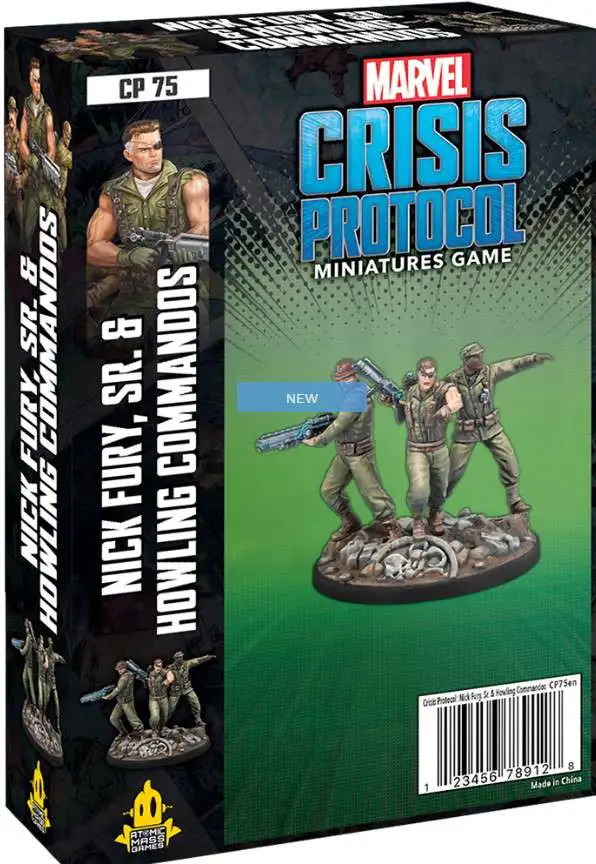 Marvel Crisis Protocol Nick Fury, Sr. Howling Commandos Character Pack ...