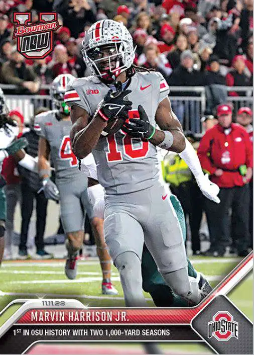 NCAA Ohio State University 2023 Bowman U NOW Football Single Card ...