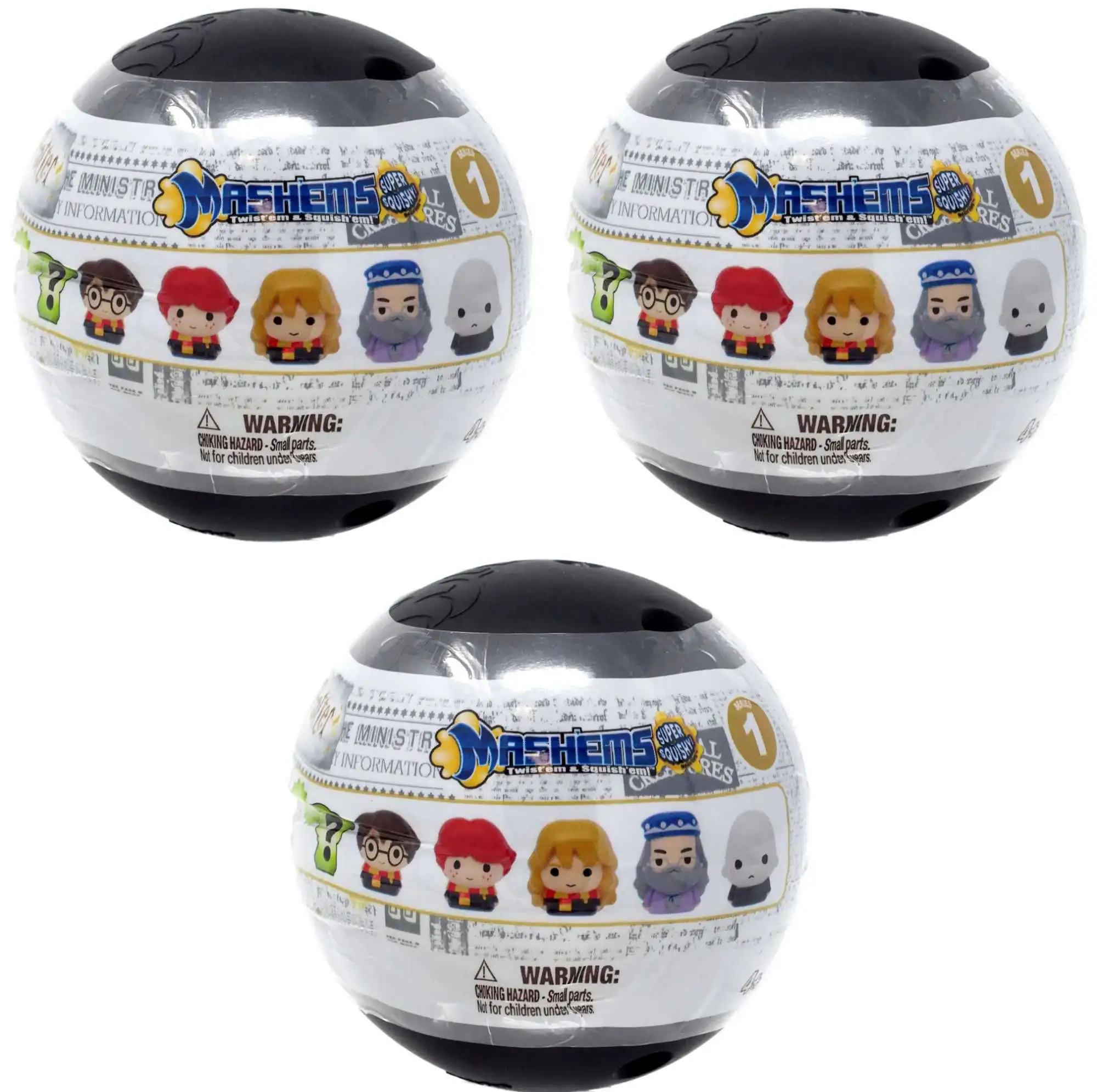 Harry Potter MashEms Series 1 Harry Potter LOT of 3 Mystery Packs Basic ...