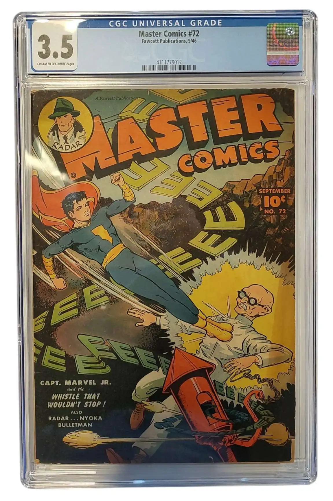 Fawcett Publications Master Comics Comic Book 72 1946 CGC 3.5 - ToyWiz